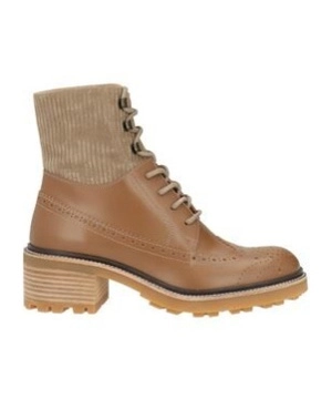 Chloé Color-block Lace-up Ankle Boots