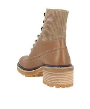 Chloé Color-block Lace-up Ankle Boots