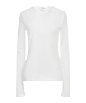 Sportmax Crew Neck Long Sleeve T-shirt - White