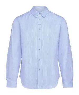 Martine Rose Striped Long-sleeve Shirt - Blue