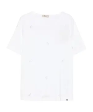 Herno Rhinestone-embellished Short-sleeve T-shirt