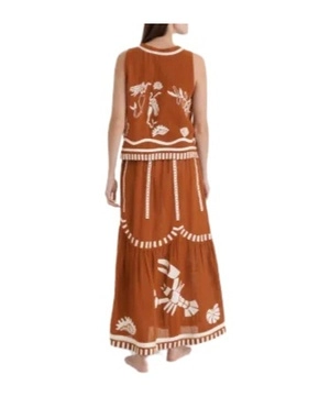 ERES Oursin Embroidered Sleeveless Vest