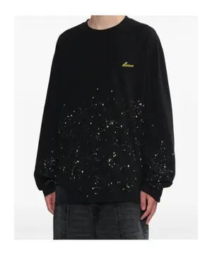 We11Done Splatter Long-sleeves T-shirt