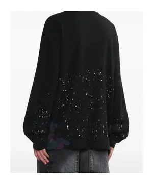 We11Done Splatter Long-sleeves T-shirt