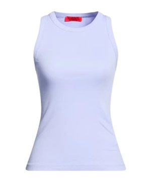 MAXCO. Max&co. Ribbed Jersey Crewneck Tank Top - Blue