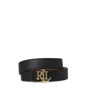 Ralph Lauren Logo-buckle Fastened Reversible Belt - Black