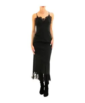 Staud Lace Trim Maxi Dress