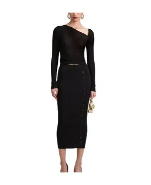 SELF-PORTRAIT Knitted Midi Dress