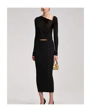 SELF-PORTRAIT Knitted Midi Dress