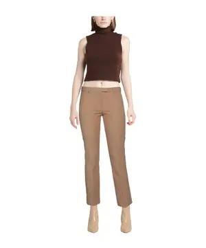 Max Mara Straight-leg Velvet Trousers - Brown