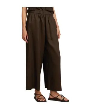 Max Mara Elastic Waist Casual Pants - Brown