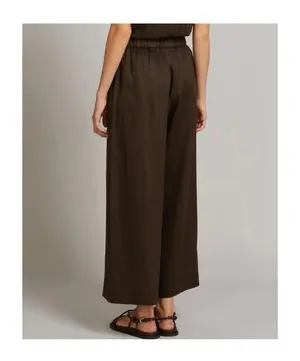 Max Mara Elastic Waist Casual Pants - Brown