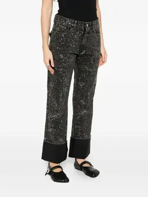 Coperni Crystal-embellished Boyfriend Jeans
