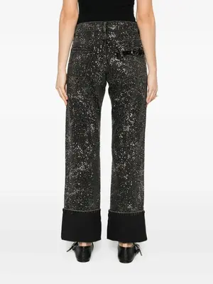 Coperni Crystal-embellished Boyfriend Jeans