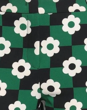 MAXCO. Max&co. Green Check Floral Printed Casual Trousers