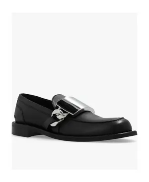 J.W.ANDERSON Logo-engraved Leather Loafers