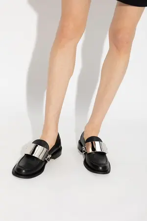 J.W.ANDERSON Logo-engraved Leather Loafers