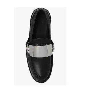 J.W.ANDERSON Logo-engraved Leather Loafers