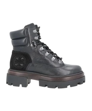 Tory Burch Color-block Platform Boots - Black