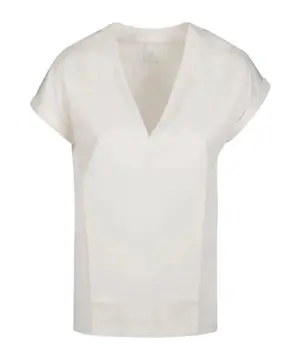 Eleventy Cuffed T-shirt - White