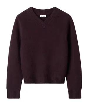 Soft Goat Chunky V-neck Sweater