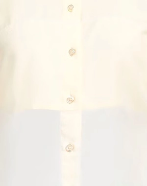 Sportmax Solid Color Chiffon Blouse