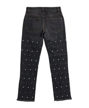Isabel Marant Étoile Embellished Straight-leg Cropped Jeans