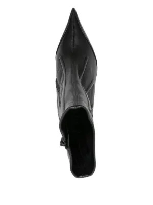 MUGLER 95mm Leather Ankle Boots