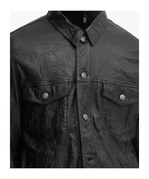 Zadig&Voltaire Leather Button-fastening Jacket