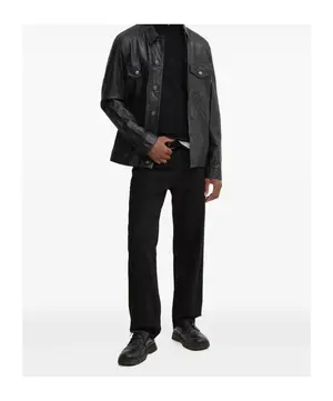 Zadig&Voltaire Leather Button-fastening Jacket
