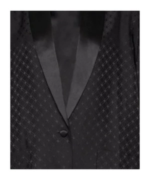 ERES Velours Geometric-pattern Lounge Cardigan
