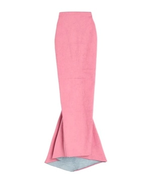 Rick Owens Asymmetrical Denim Skirt