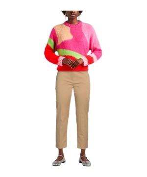 Max Mara Elastic Straight-leg Twill Trousers