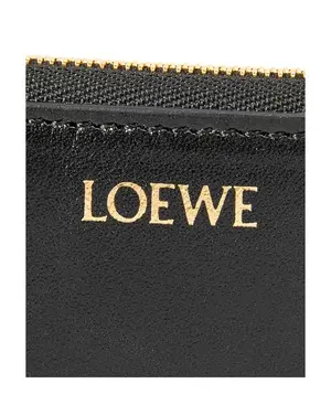 Loewe Knot Compact Zip Wallet In Shiny Nappa Calfskin