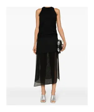 Coperni Sleeveless Gathered Detail Tank Top