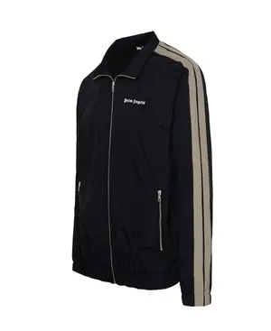 Palm Angels Logo Detailed Zipped Track Jacket