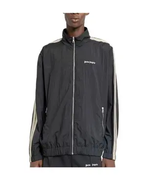 Palm Angels Logo Detailed Zipped Track Jacket