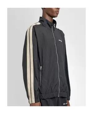Palm Angels Logo Detailed Zipped Track Jacket