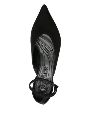 MUGLER 55mm Fang Ankle-strap Pumps