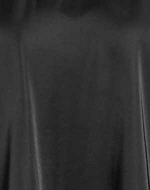 Rick Owens Crew Neck Satin Top - Black