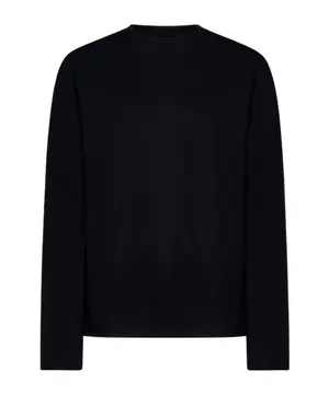 JIL SANDER Logo Printed Long-sleeved T-shirt - Black