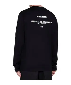 JIL SANDER Logo Printed Long-sleeved T-shirt