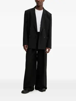 Nanushka Double-breasted Patch-pocket Blazer - Black