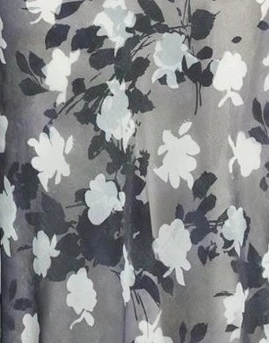 MAXCO. Max&co. Ink Floral Print Chiffon Midi Skirt