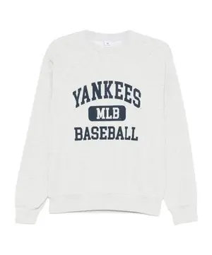 SPORTY  RICH Sporty & Rich Baseball Print Sweatshirt