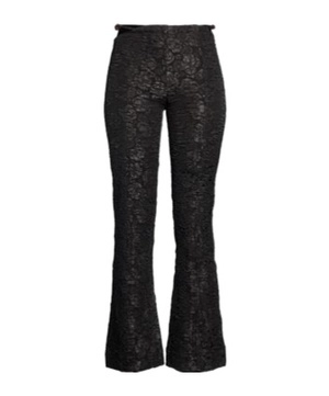 GANNI High-waisted Lace Flared Trousers