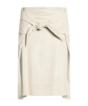 Rick Owens Suede Spliced A-line Skirt