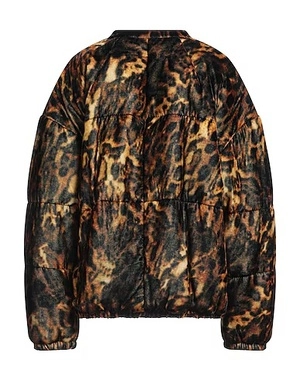 Isabel Marant Étoile Leopard Print Velvet Padded Coat