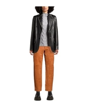 Isabel Marant Étoile High Waisted Tapered Suede Trousers