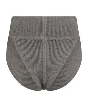 Rick Owens Mid-length Knit Hot Pants - Gray